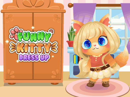 FUNNY KITTY DRESSUP – Free Game | SuperKidGames